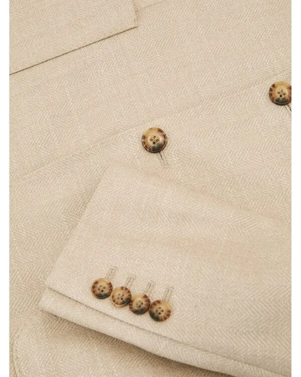 REISS Pelmet Herringbone Blazer