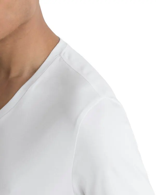 REISS Baron Airwater Cotton V-neck T-shirt
