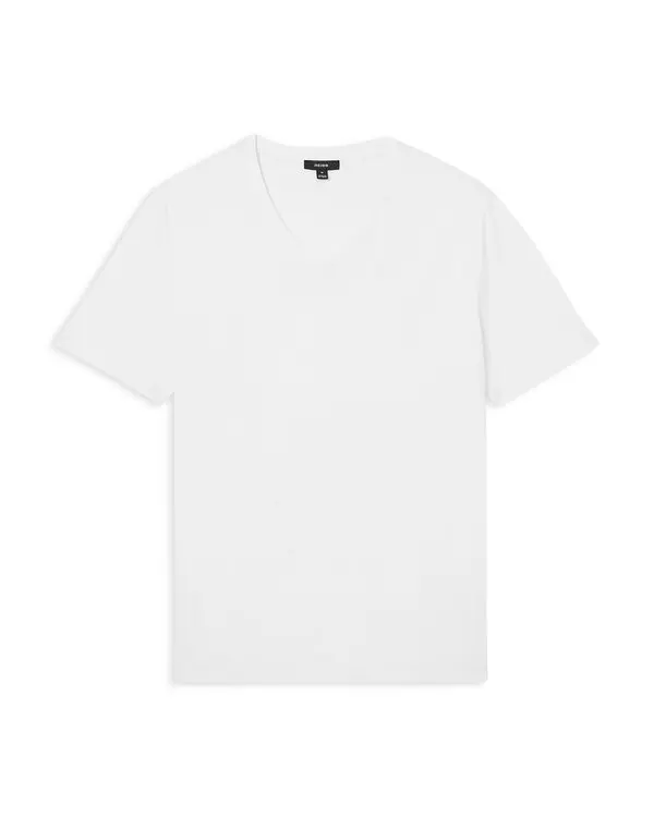 REISS Baron Airwater Cotton V-neck T-shirt