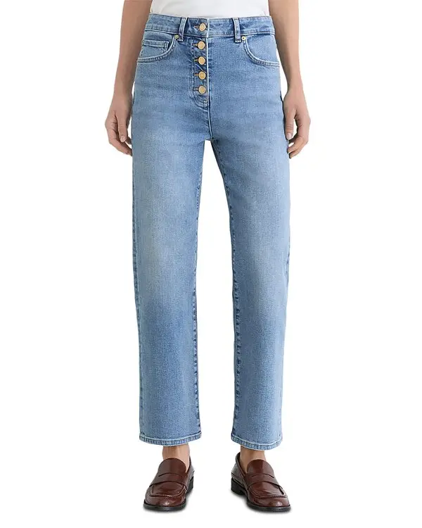 REISS Petites Lana High Rise Straight Jeans