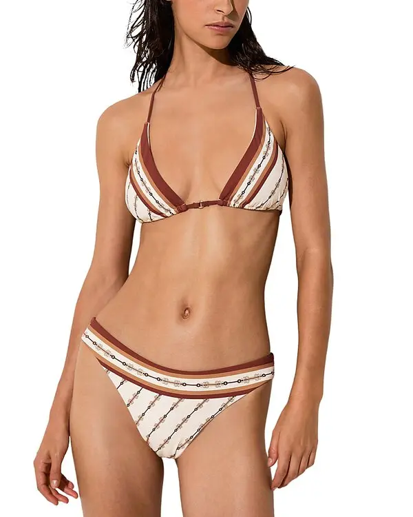 REISS Johannah Printed Bikini Bottom