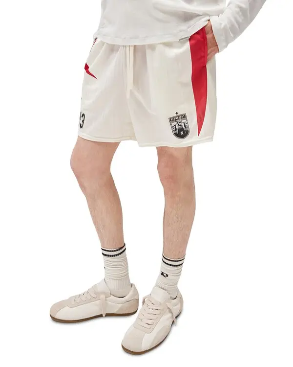 REPRESENT Printed Spike Football Shorts
