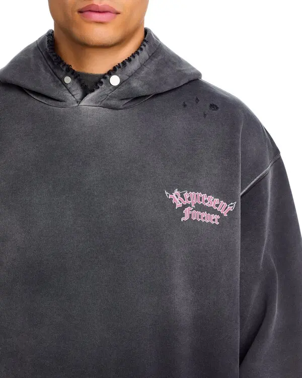 REPRESENT Duality Oversized Fit Graphic Hoodie