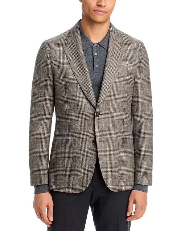 Paul Smith Regular Fit Wool Blend Plaid Jacket