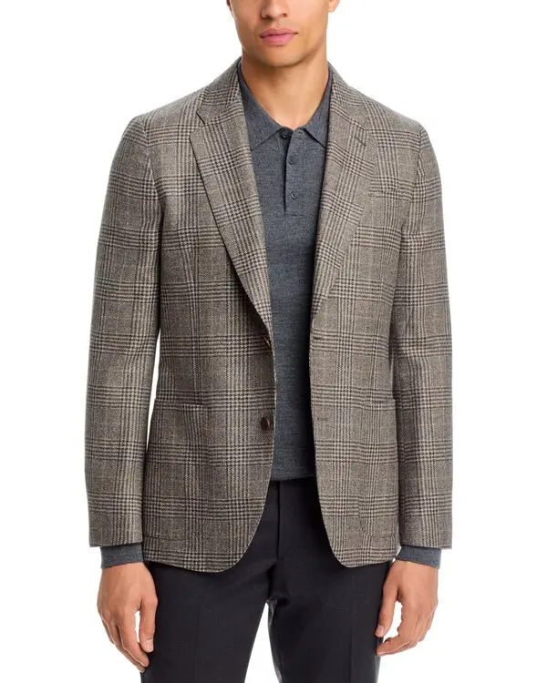 Paul Smith Regular Fit Wool Blend Plaid Jacket