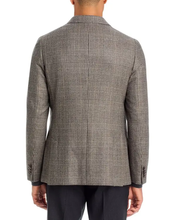 Paul Smith Regular Fit Wool Blend Plaid Jacket