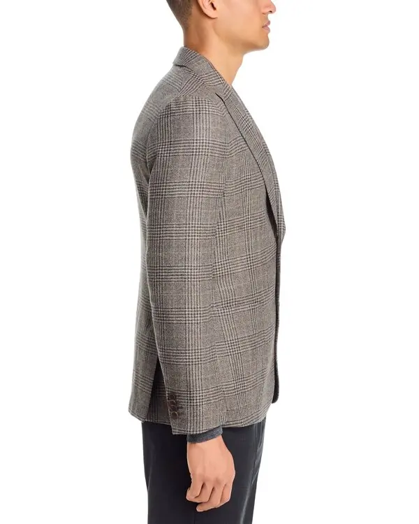 Paul Smith Regular Fit Wool Blend Plaid Jacket