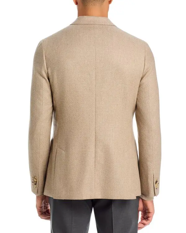 Paul Smith Regular Fit Textured Solid Wool Blend Jacket