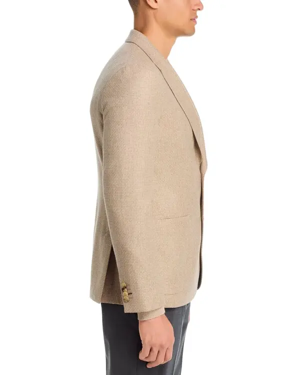 Paul Smith Regular Fit Textured Solid Wool Blend Jacket