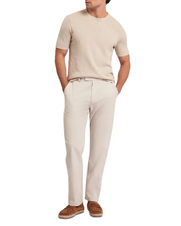 Ted Baker London Mobedo Slim Fit Houndstooth Cotton Blend Pants