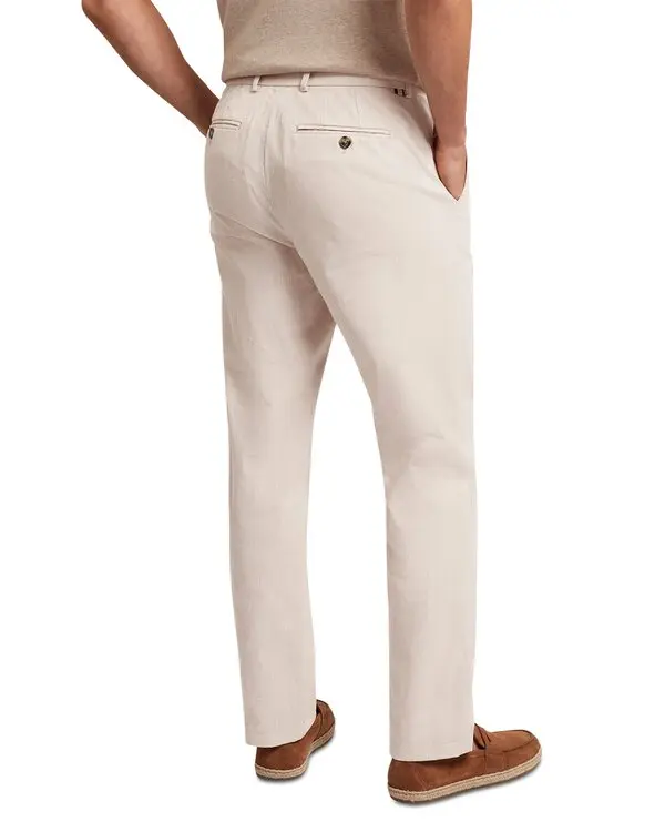 Ted Baker London Mobedo Slim Fit Houndstooth Cotton Blend Pants