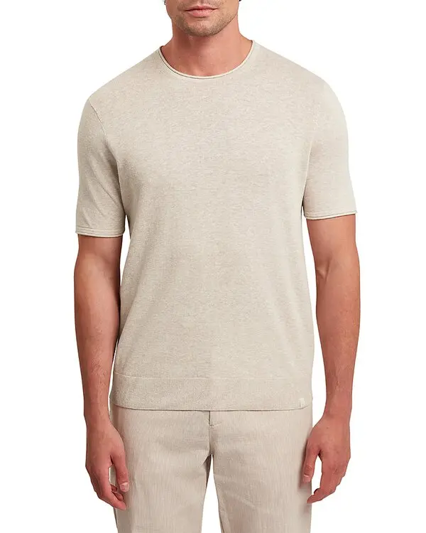 Ted Baker London Curran Roll Edge Crewneck T-shirt - Taupe
