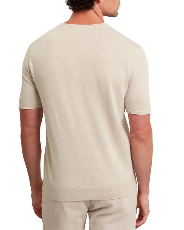 Ted Baker London Curran Roll Edge Crewneck T-shirt - Taupe