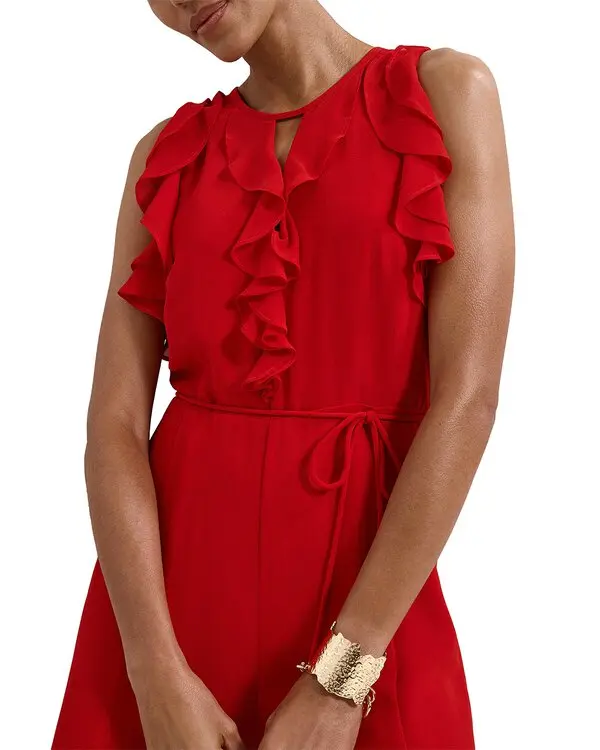 PHASE EIGHT Rachel Ruffle Trim Sleeveless Jumpsuit