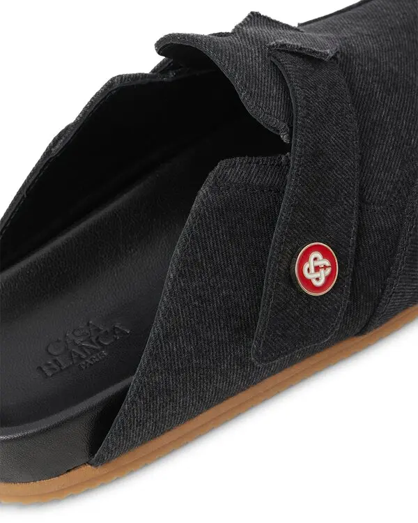 Casablanca Outdoor Leather Slip On Mules
