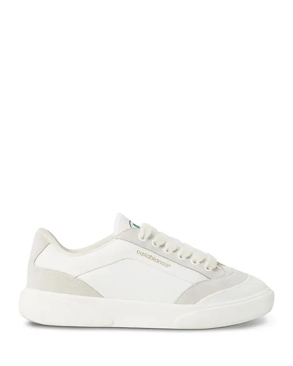 Casablanca Del Mar Lace Up Low Top Leather Sneakers