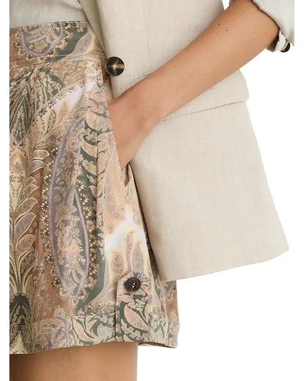 REISS Printed Paisley Shorts