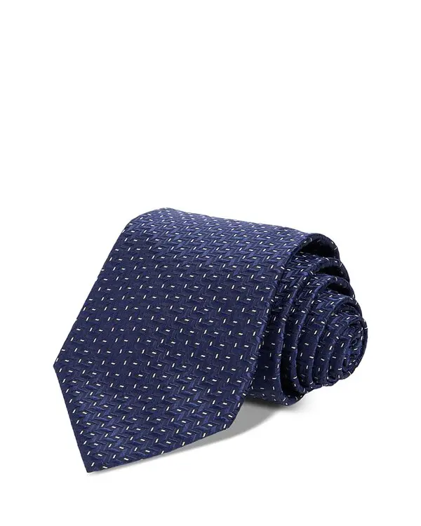 Canali Silk Classic Micro Arrow Tie - Navy