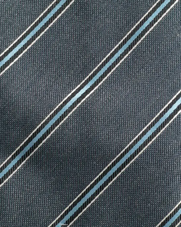 Canali Classic Diagonal Stripe Tie - Green