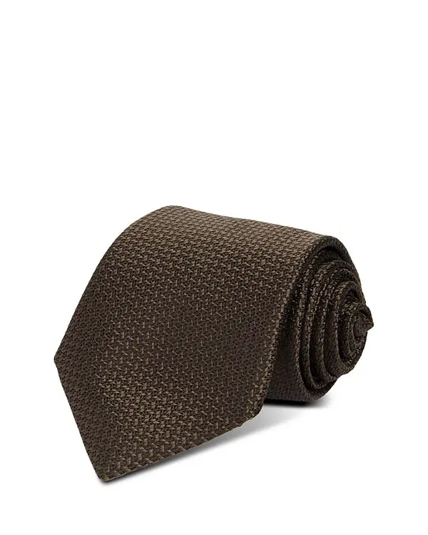 Canali Silk Classic Neck Tie - Green