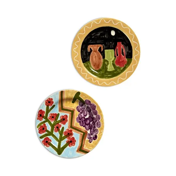SERAX X Shurleey Santiago De Borja Dreams Delicia Dinner Plate, Set Of 2 - Multi