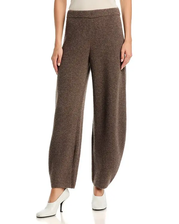 BY MALENE BIRGER Carmela Ribbed Wool Knit Trousers