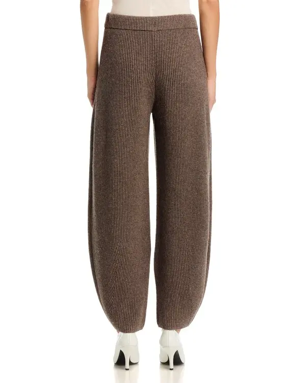 BY MALENE BIRGER Carmela Ribbed Wool Knit Trousers