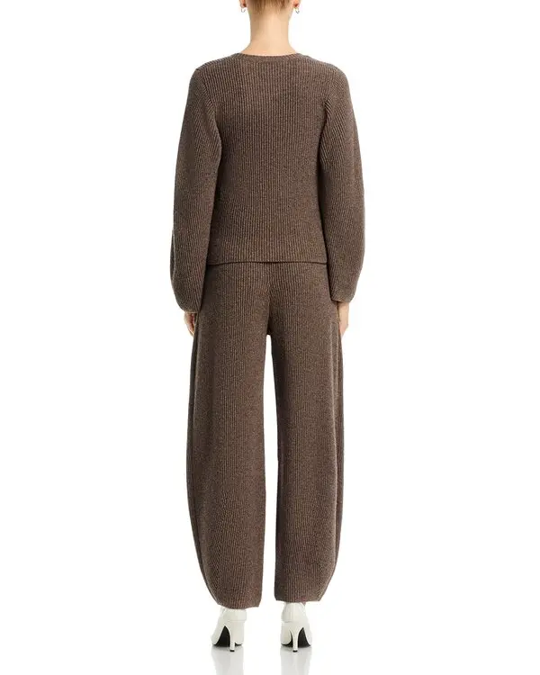 BY MALENE BIRGER Carmela Ribbed Wool Knit Trousers