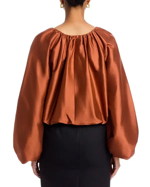 BY MALENE BIRGER Semara Silk Blouse - Brick