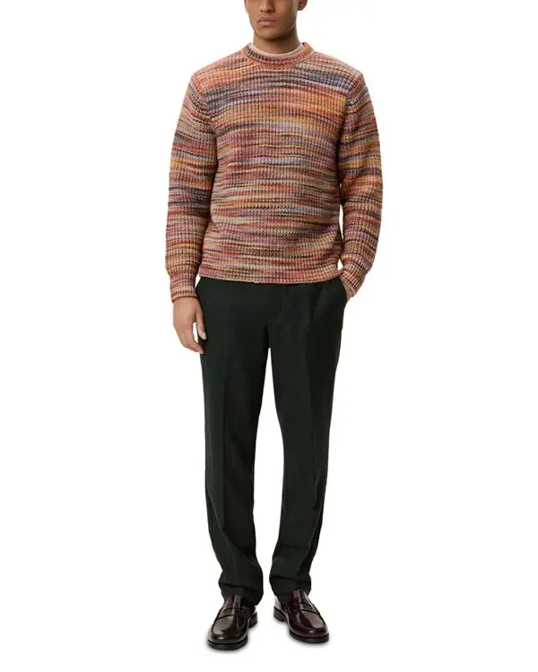 LES DEUX Space Rib Crewneck Knit Sweater