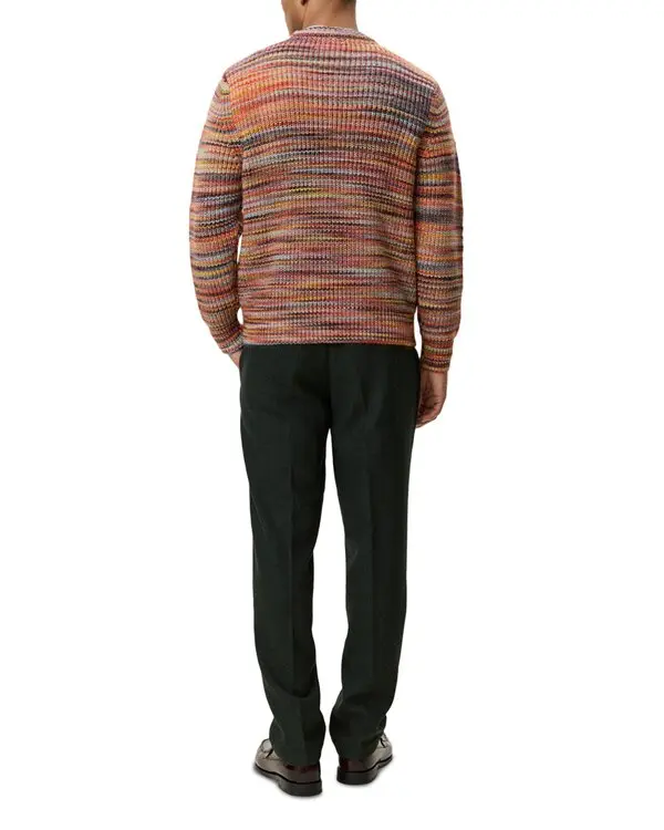 LES DEUX Space Rib Crewneck Knit Sweater