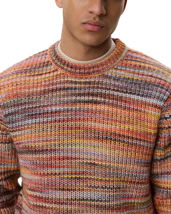 LES DEUX Space Rib Crewneck Knit Sweater