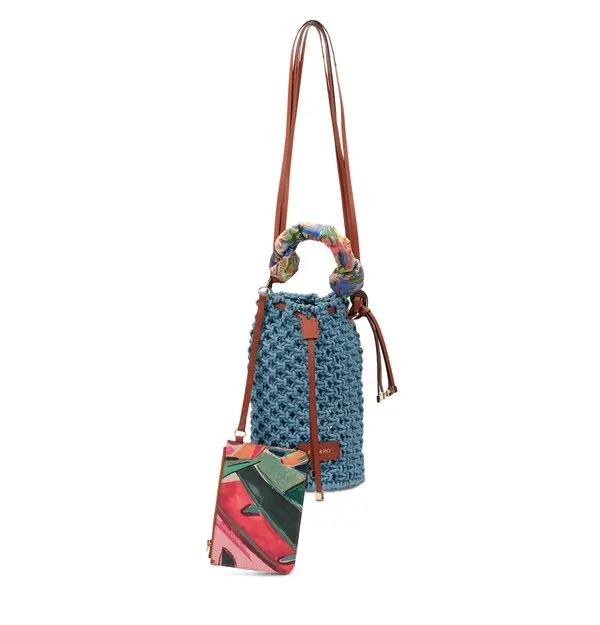 Farm Rio Medium Macrame Shoulder Bag