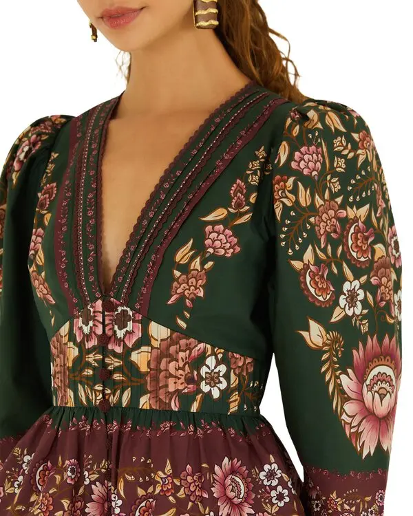 Farm Rio Daniela Cotton Peplum Blouse