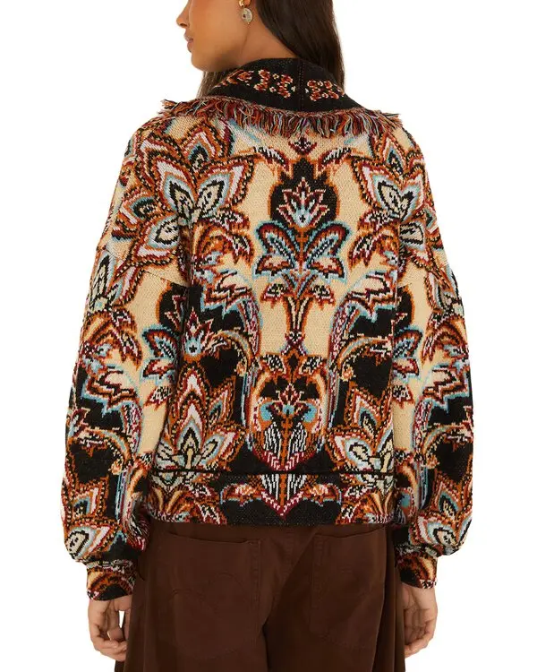 Farm Rio Knit Fringe Cardigan