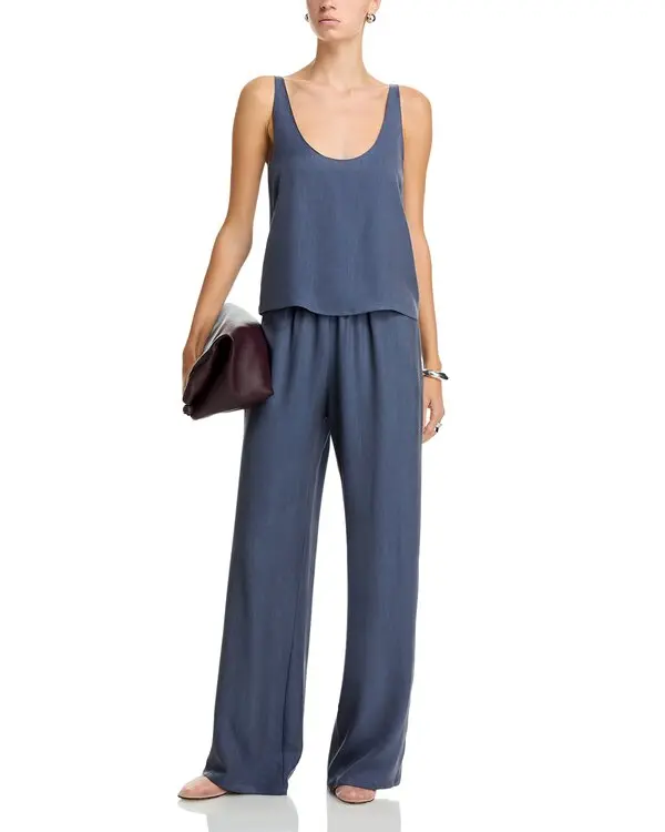 LESET Kim Scoop Tank - Denim