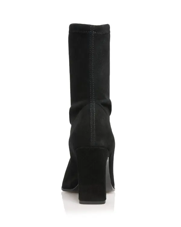 STUART WEITZMAN Stassi Stretch Suede Ankle Boots