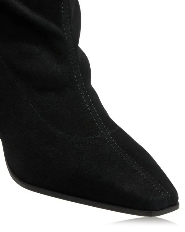 STUART WEITZMAN Stassi Stretch Suede Ankle Boots