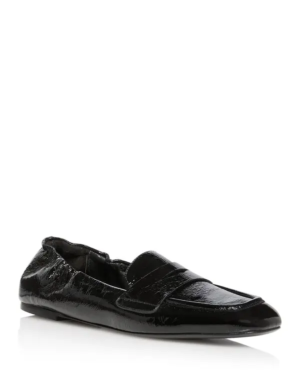STUART WEITZMAN Bryant Patent Leather Loafers - Black Patent