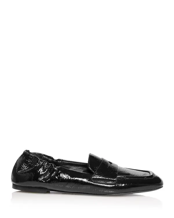 STUART WEITZMAN Bryant Patent Leather Loafers - Black