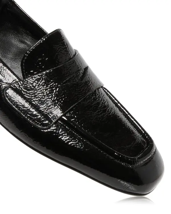STUART WEITZMAN Bryant Patent Leather Loafers - Black