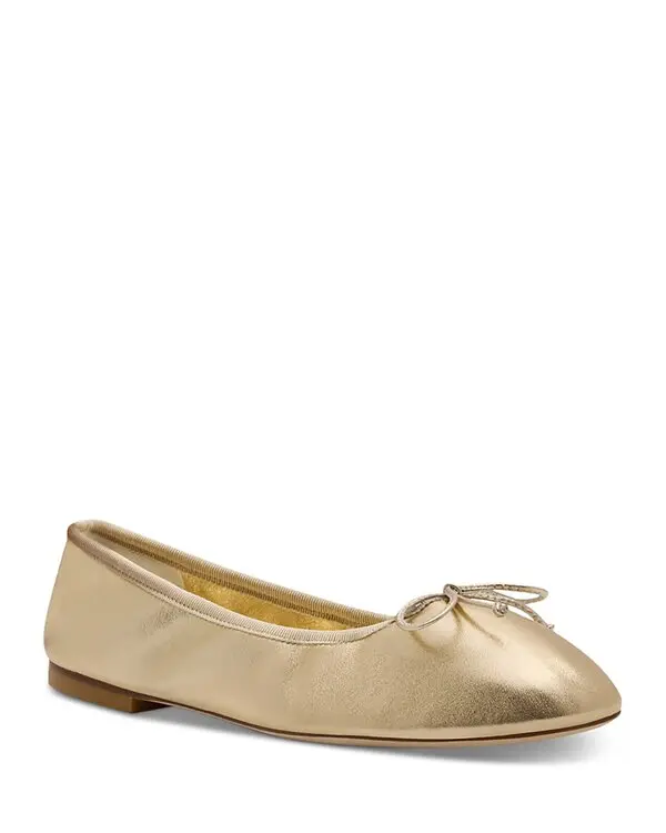 STUART WEITZMAN Nia Leather Ballet Flats