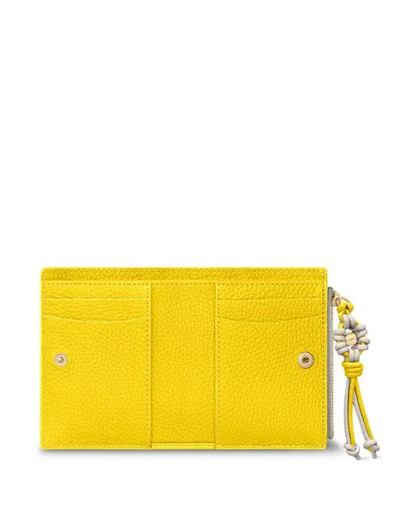 MAISON DE SABRE Bloom Collection Small Leather Bifold Wallet - Foam Daisy