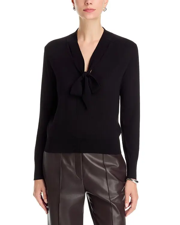Kobi Halperin Felicity Tie Neck Merino Wool Sweater