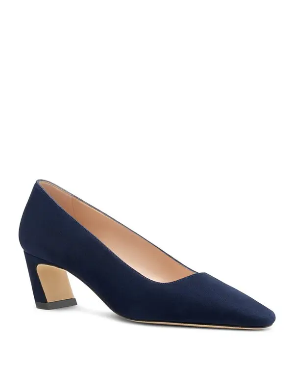 STUART WEITZMAN Stassi Suede Pumps - Nice Blue