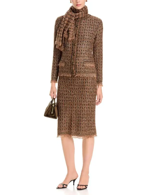 Kobi Halperin Juliette Tweed Pencil Skirt