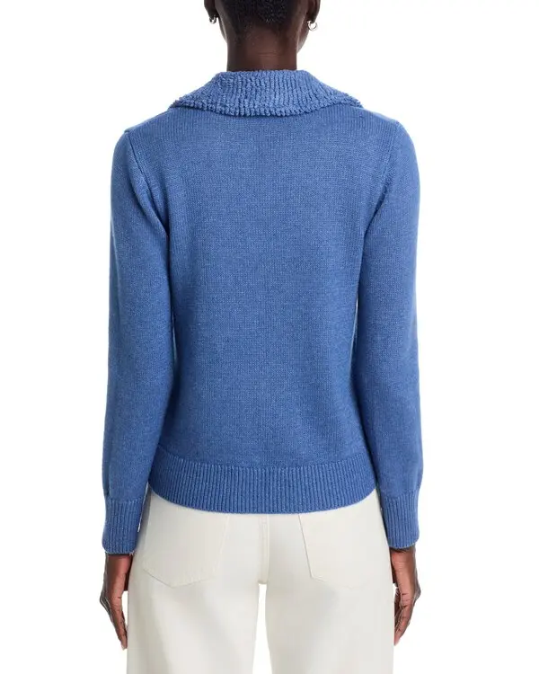 Kobi Halperin Textured Knit Button Front Sweater With Pockets