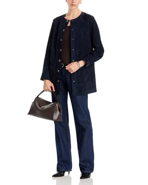 Kobi Halperin Linda Collarless Leather Jacket