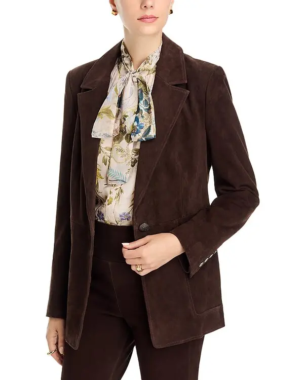 Kobi Halperin Claudia Notch Lapel Leather Jacket