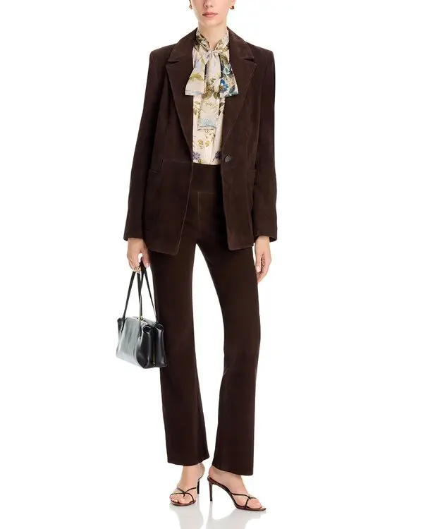 Kobi Halperin Claudia Notch Lapel Leather Jacket